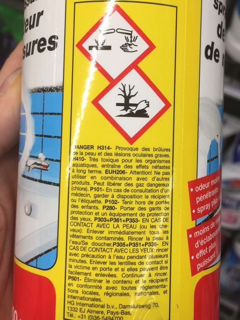 Les pictogrammes de sécurité